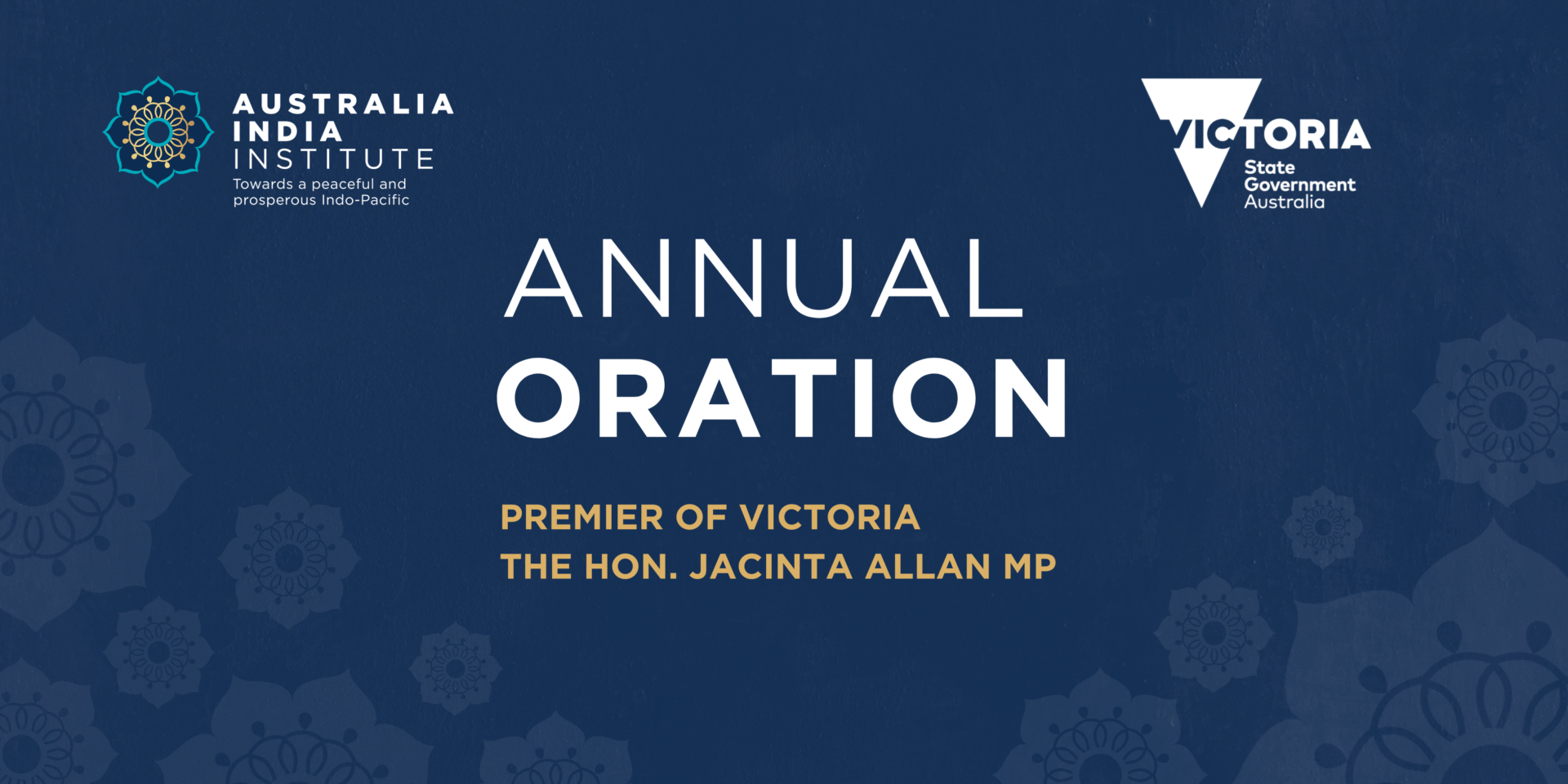 Annual Oration 2024 - Australia India Institute